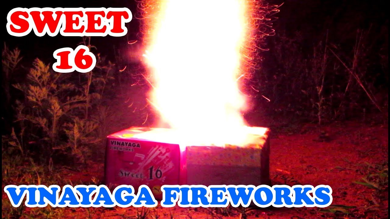 Sweet 16 from Vinayaga Fireworks - 12 Shots Musical Aerial Shots - YouTube