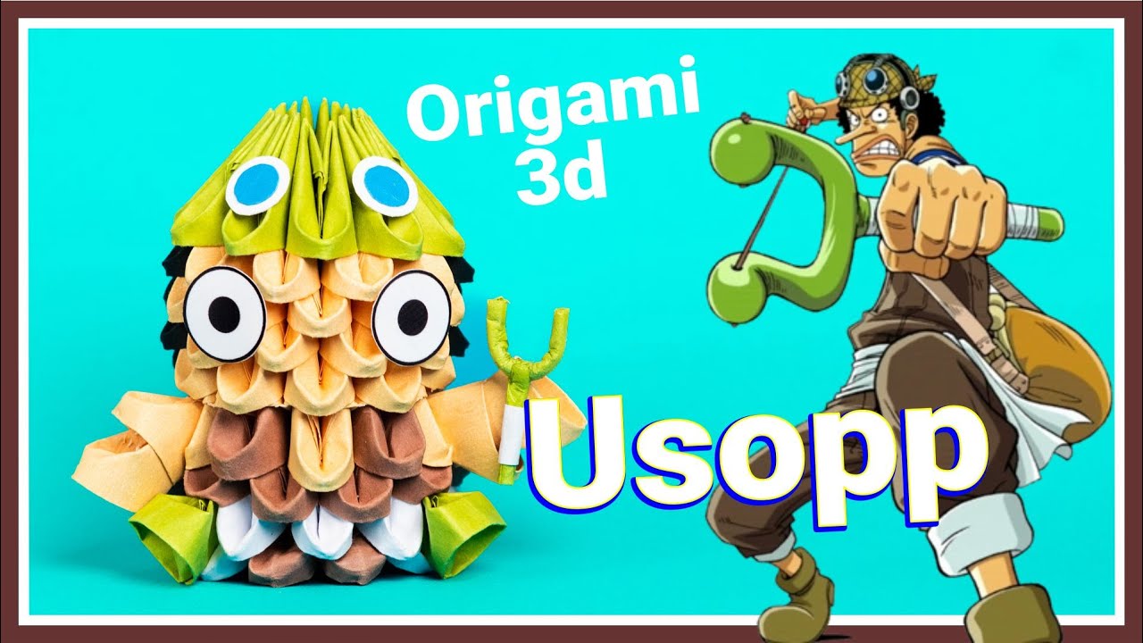 💚 Cómo hacer a USOPP de ORIGAMI 3d 😁 One Piece ☠️ de PAPEL - YouTube