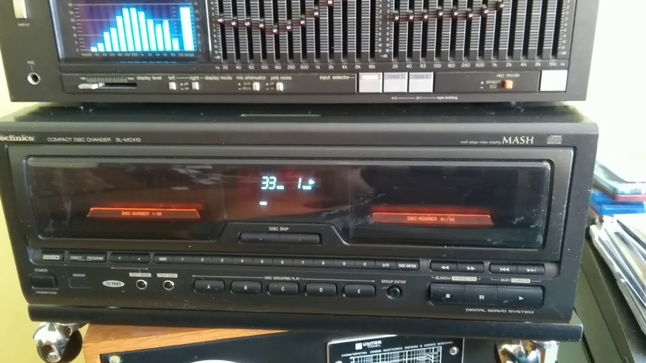 Technics SL-MC410 Compact Disc Changer - YouTube