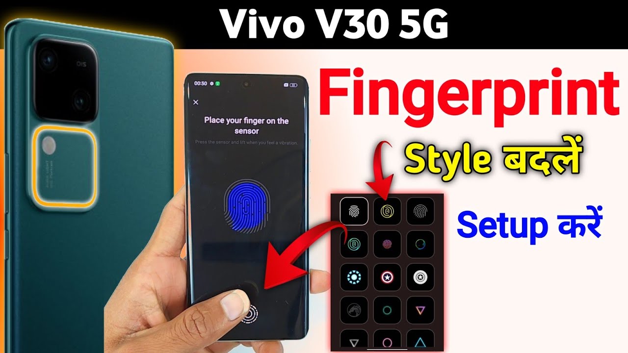 Vivo v30 5g fingerprint lock/how to set fingerprint app lock in vivo ...
