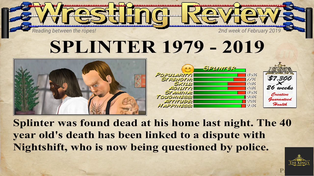 Wrestling Revolution 3D Career Mode - Ep.5 - Rest In Peace Splinter ...