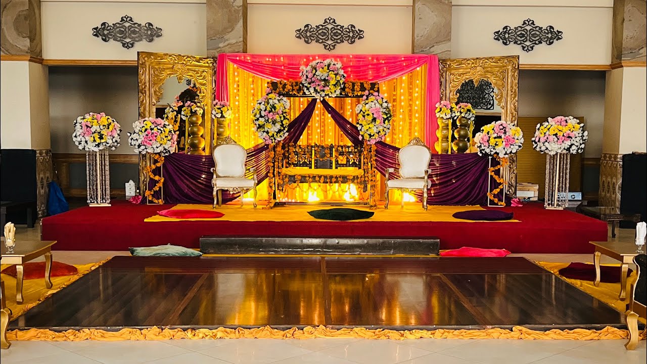 Hamza Flowers stage setups for mayoon (insta:hamzaflowers1) 0334 ...