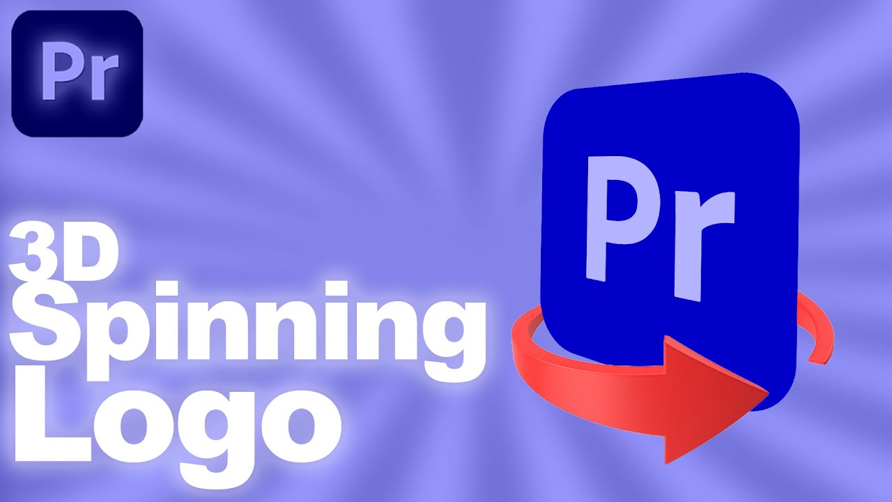 How to Create 3D Spinning Logo in Premiere Pro - YouTube