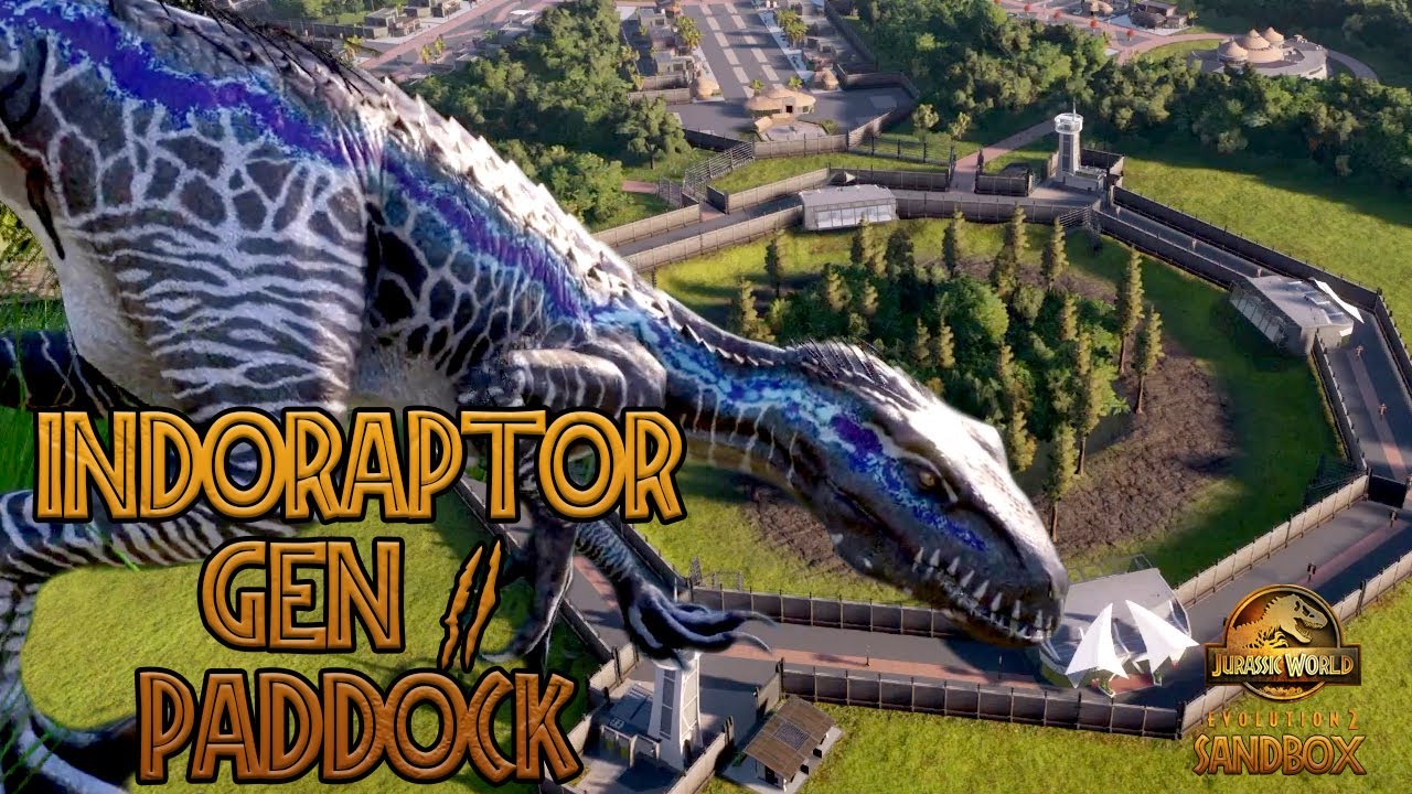 INDORAPTOR GEN-2 PADDOCK : JWE 2 SANDBOX SPEEDBUILD - YouTube