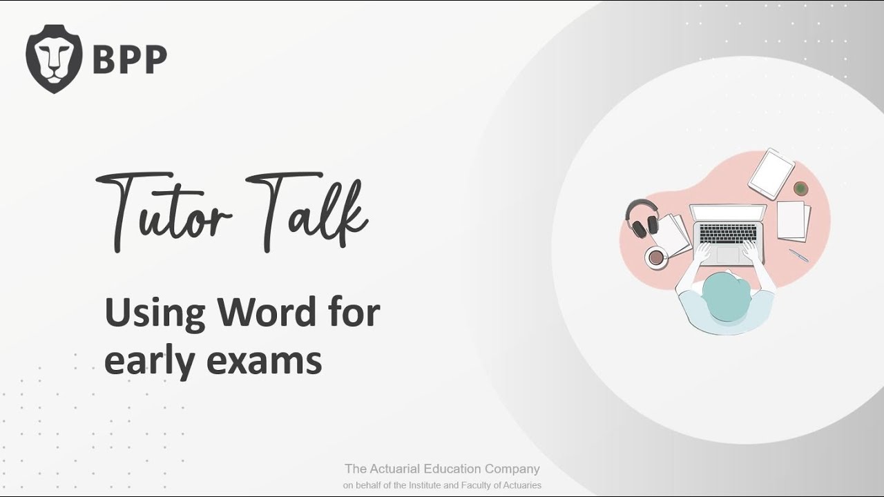 Tutor Talk - using Word for early subject exams - YouTube