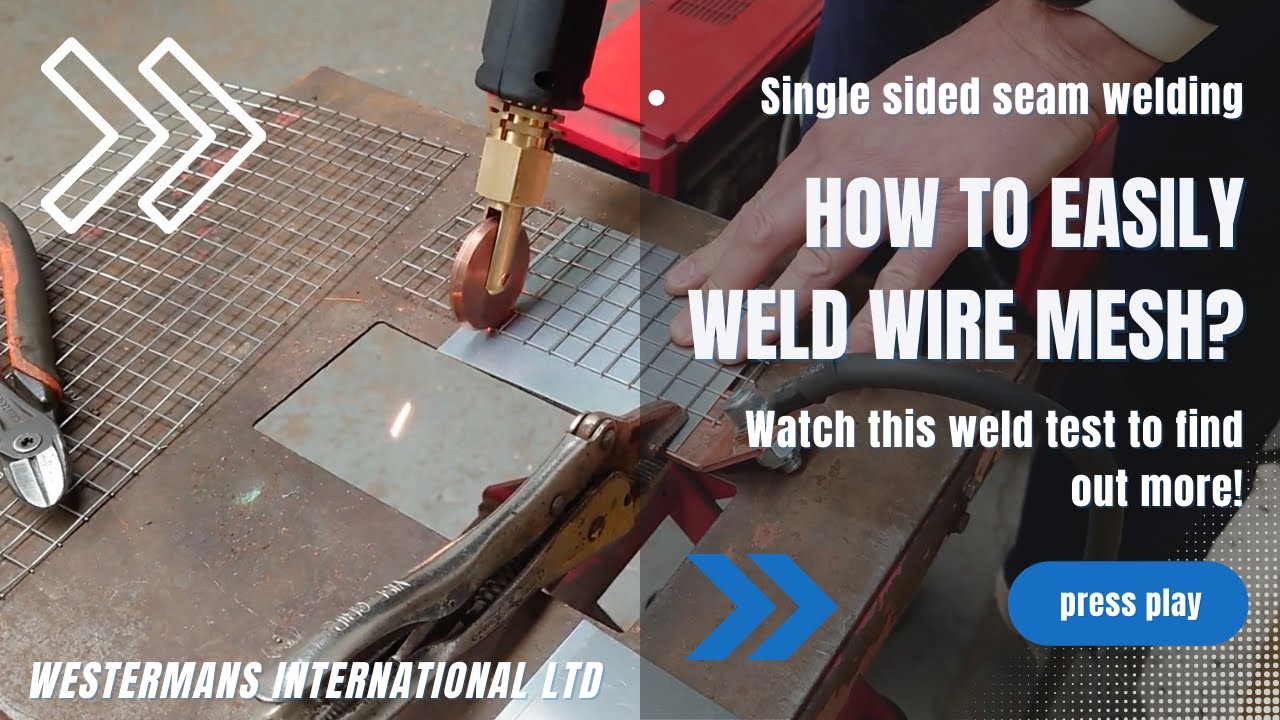 Single Sided Spot Welding Mesh to Stainless with the Fastspotter Welder ...