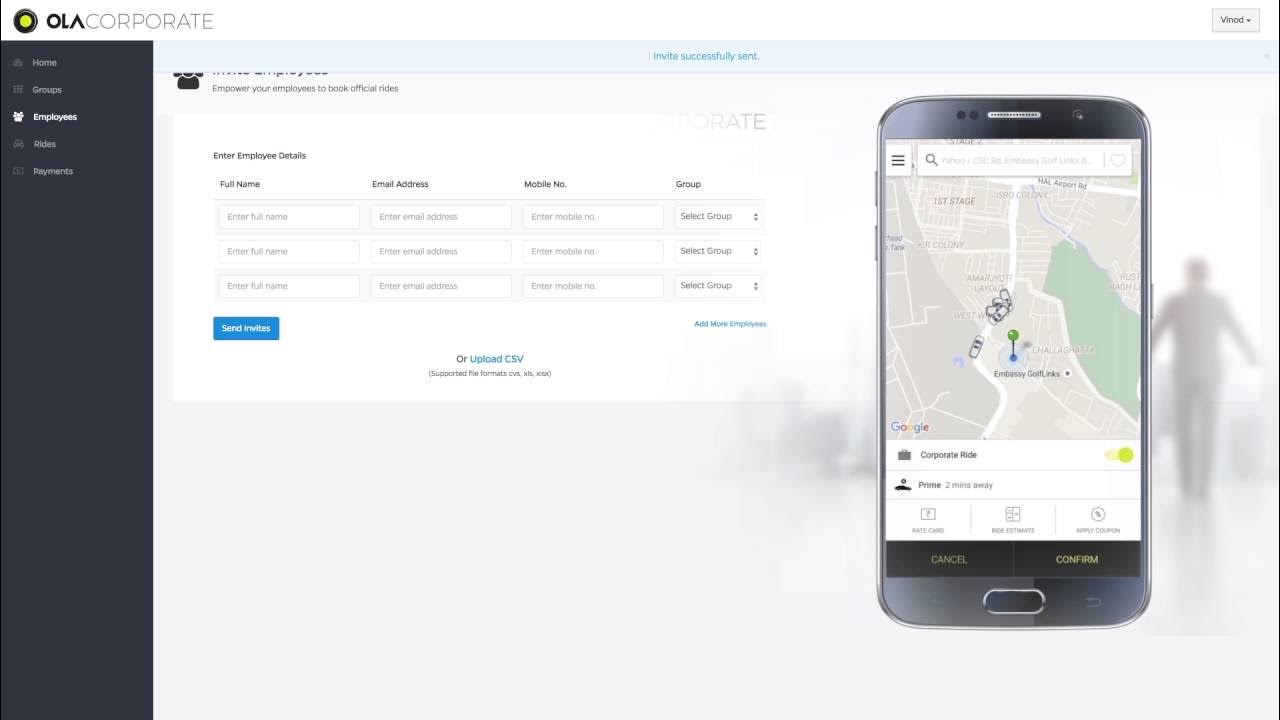 Introducing the New and Improved Ola Corporate Dashboard! - YouTube