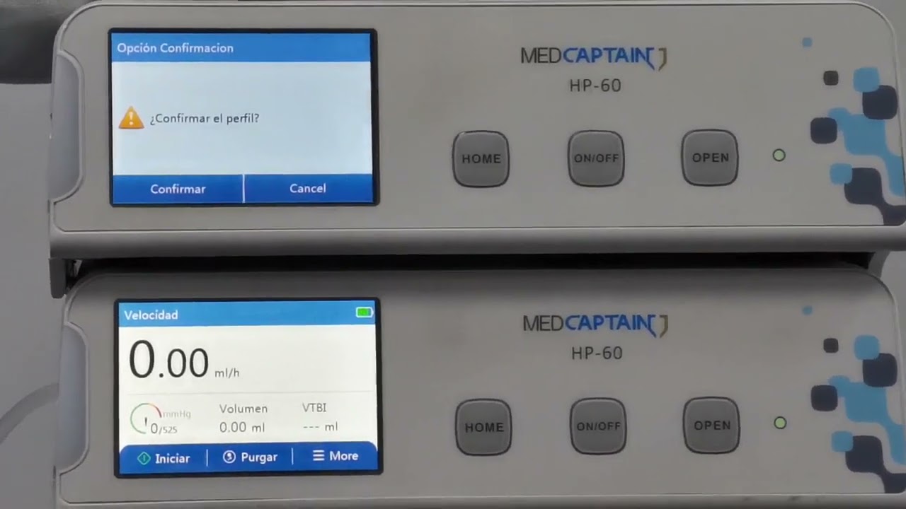 Bomba de infusión Medcaptain hp60 - YouTube