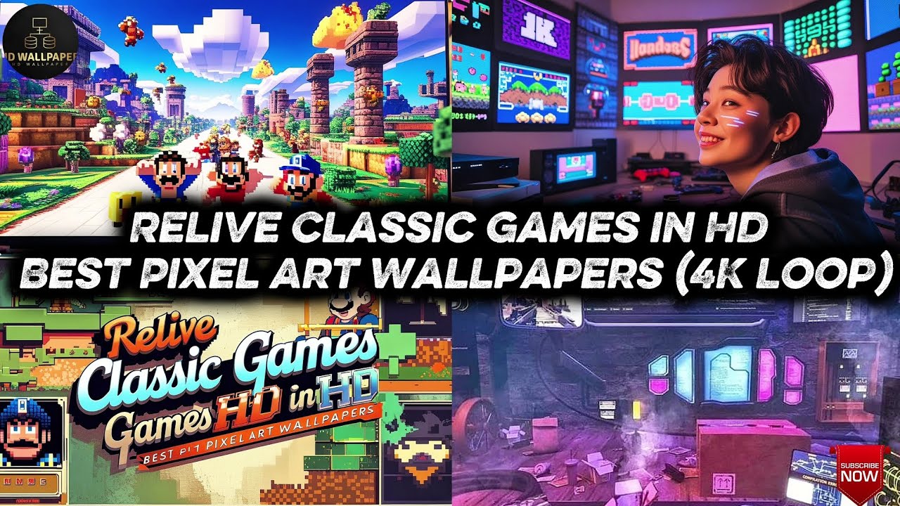 Relive Classic Games in HD | Best Pixel Art Wallpapers (4K Loop) - YouTube