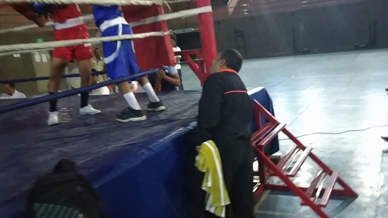Young boxer Parth Pune Interschool semifinals won - YouTube
