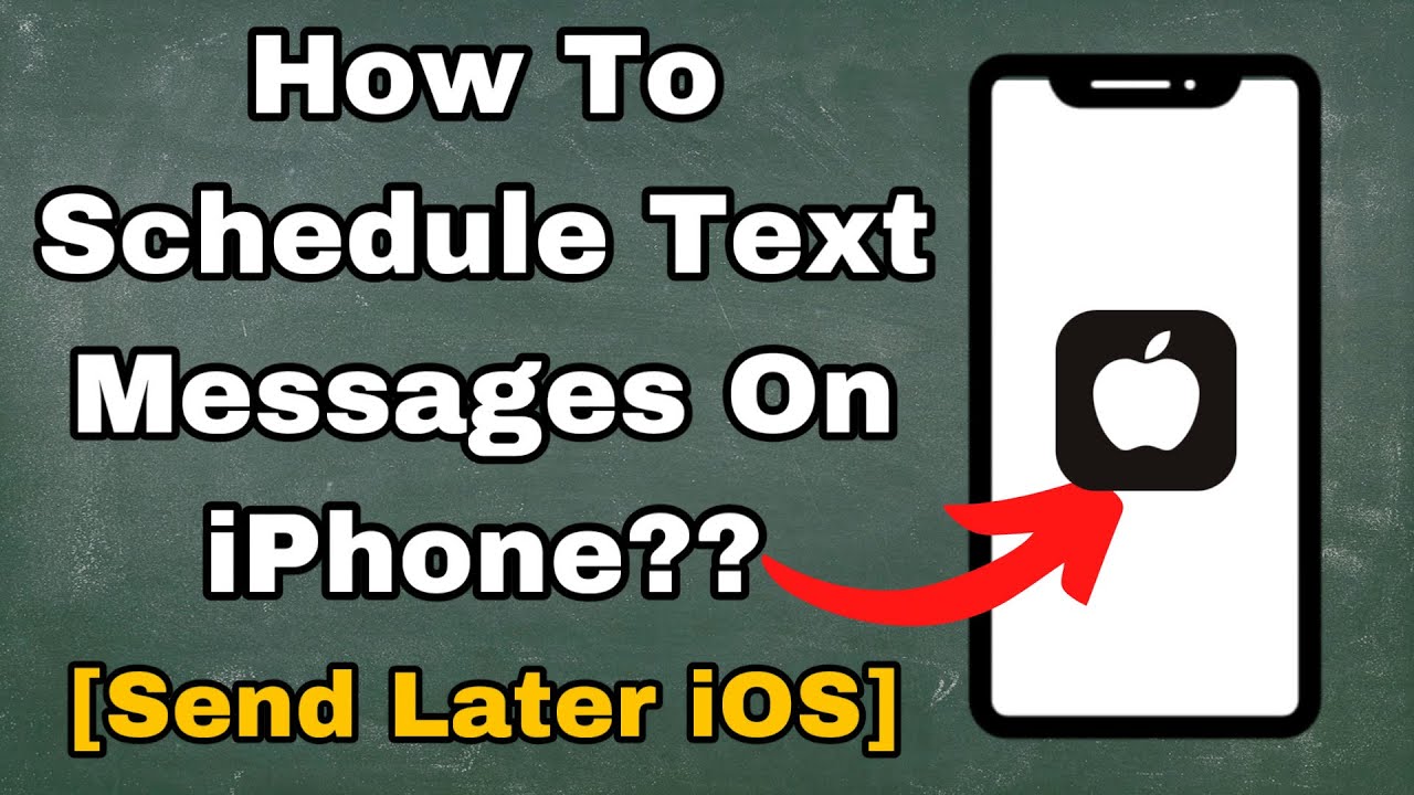 How To Schedule a Text On iPhone - Schedule Text Messages On iPhone ...