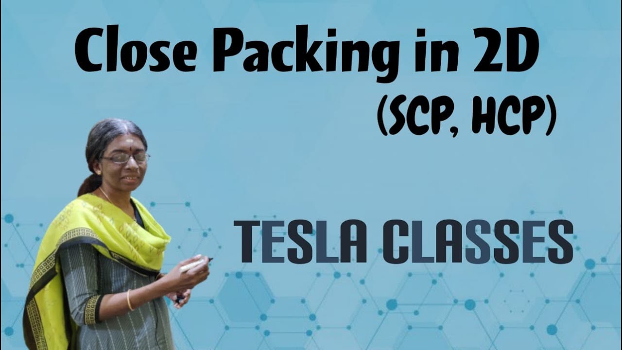 CLOSE PACKING IN 2D | SCP HCP | SOLID STATE | TESLA CLASSES - YouTube
