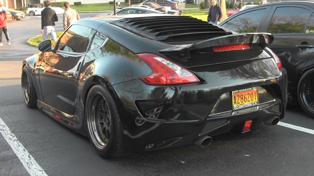 MODDED Nissan 370Z || Mitsubishi Evolution - Katie's Cars and Coffee ...