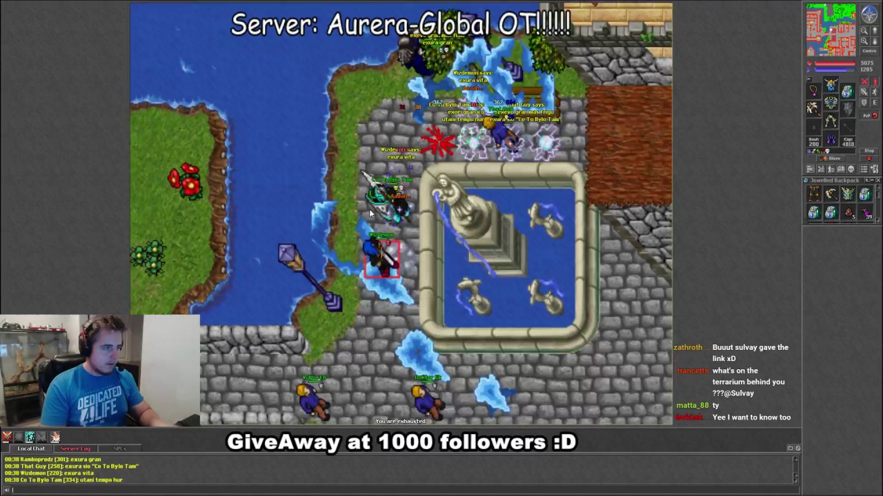 Tibia Red Skull Dropping Full Set Aurera Global - YouTube