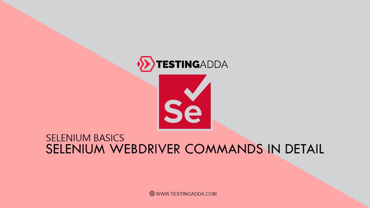 Selenium Webdriver Commands In Detail Part 1 Automate With Selenium 3941