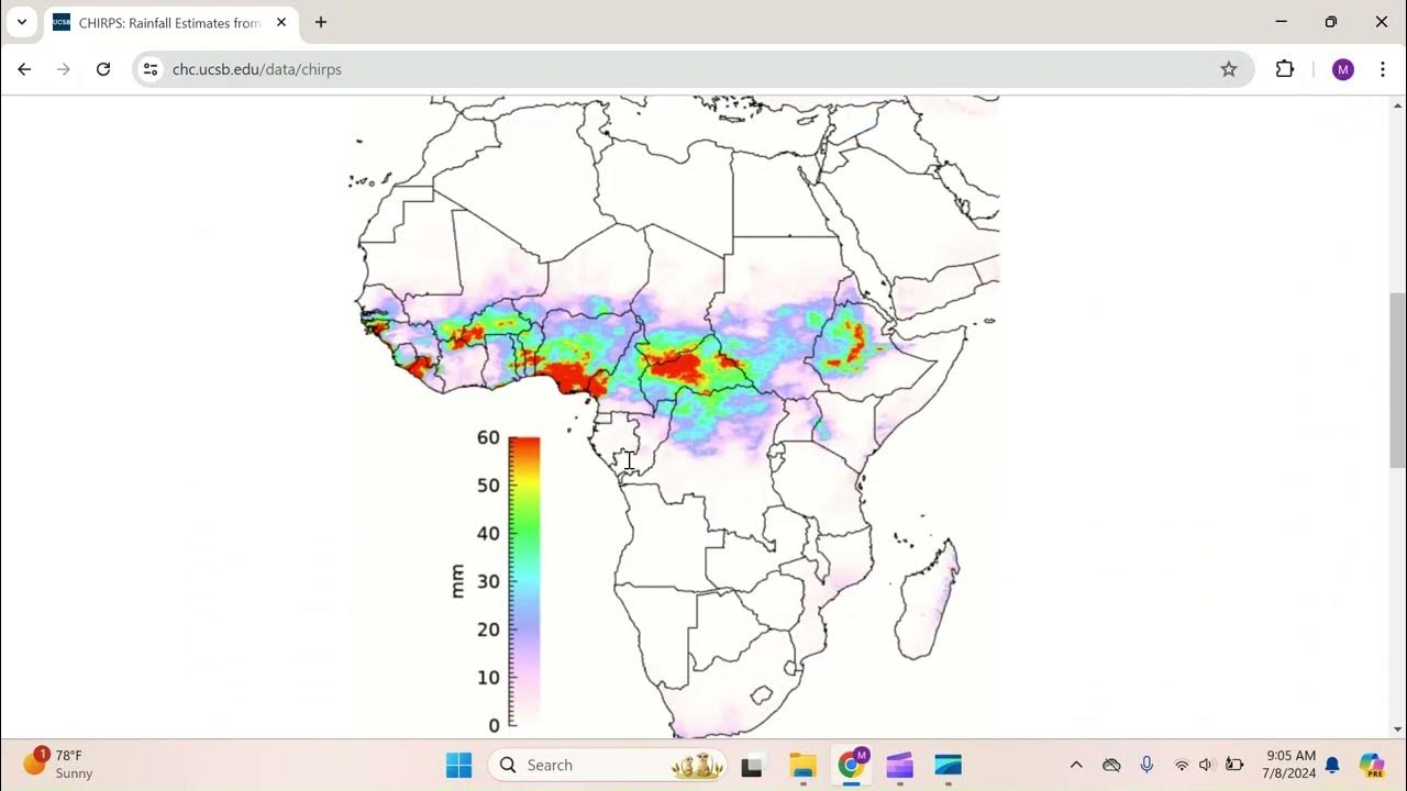 Download CHIRPS Daily Precipitation and Temperature Data - YouTube