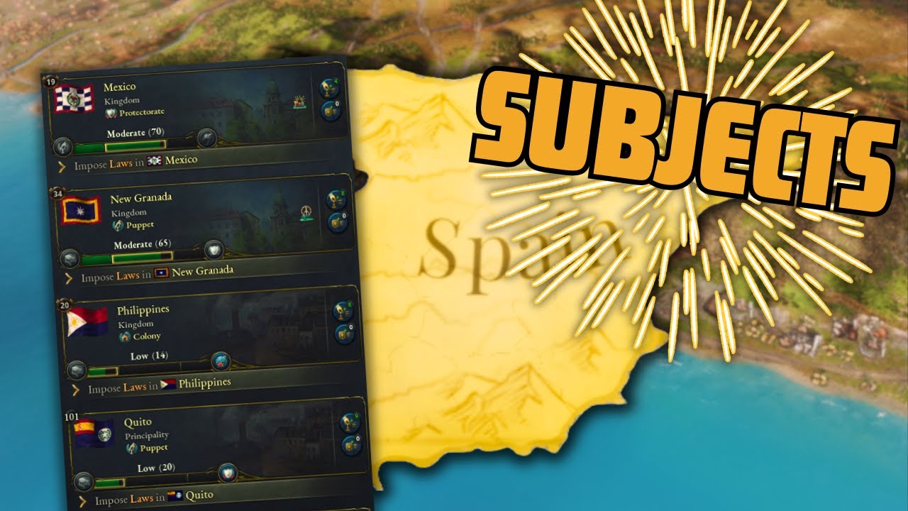 Subject Basics in Victoria 3 || Spain BEGINNER Tutorial Playthrough ...