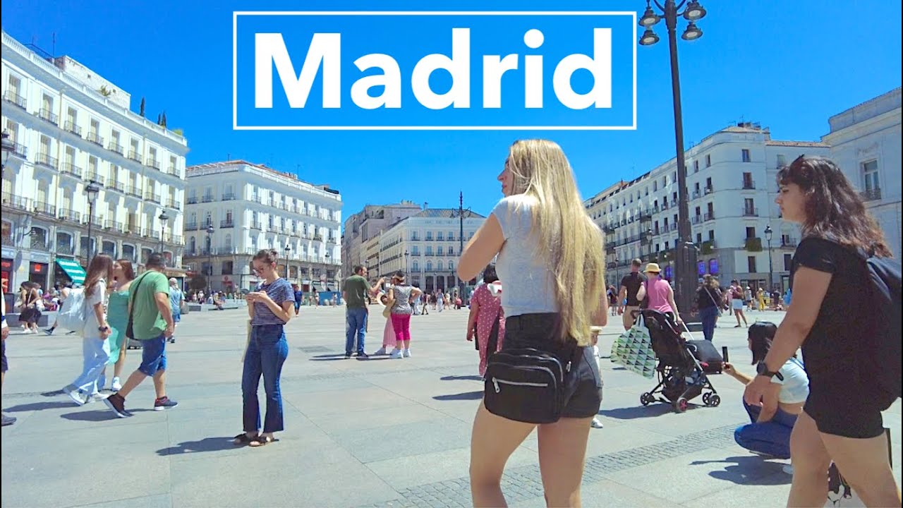 Madrid Spain - Walking in Madrid Spain - HOT Summer 2023 - 4K UHD - YouTube
