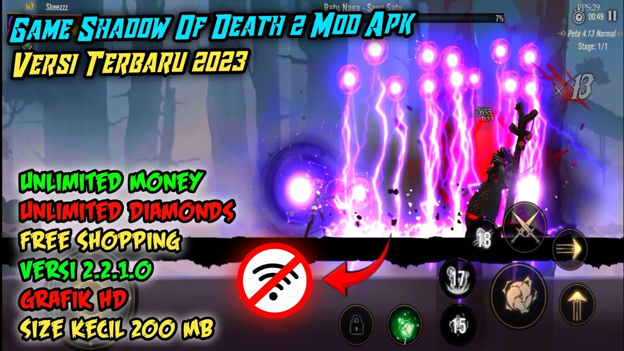 Shadow Of Death 2 Mod Apk Unlimited Money V2.2.1.0 || Game Offline Seru ...