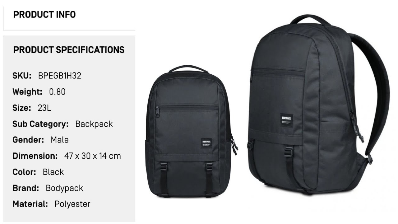 REVIEW NEW TAS BODYPACK ALTERATION HORIZONTAL 23L || TAS BODYPACK 23L ...
