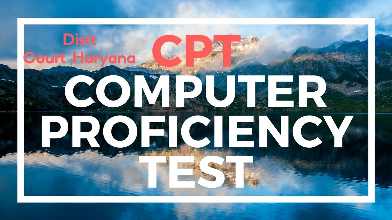 CPT Computer Proficiency Test For Distt Court Haryana YouTube cpt-computer-proficiency-test-for-distt-court-haryana-youtube