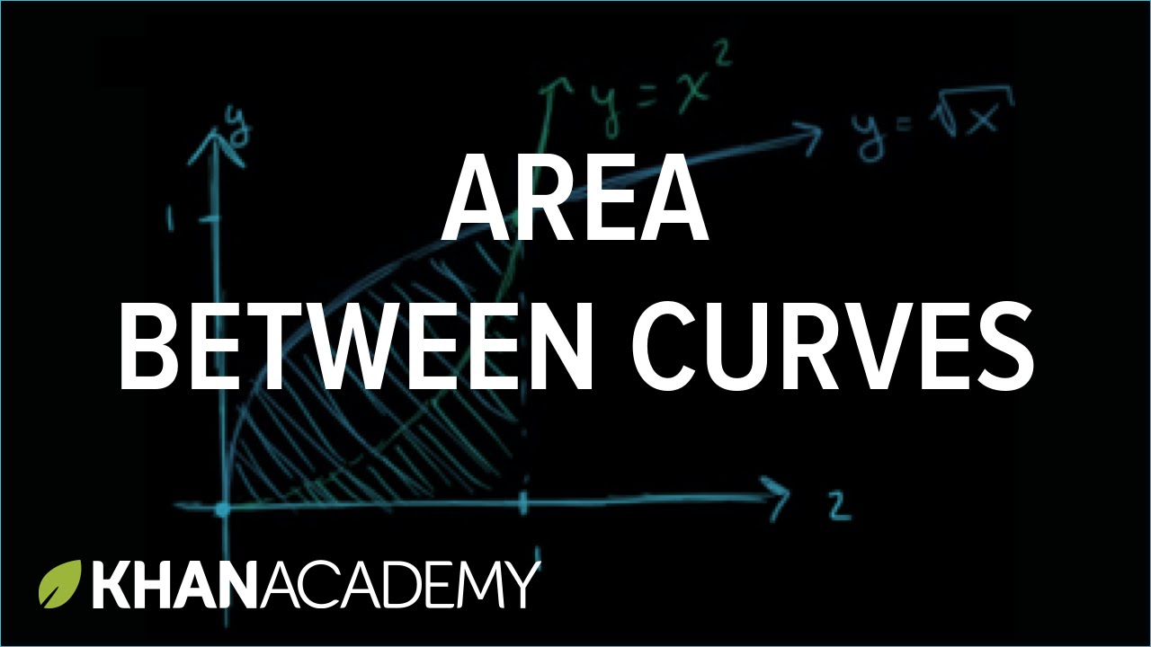 Area between curves - YouTube