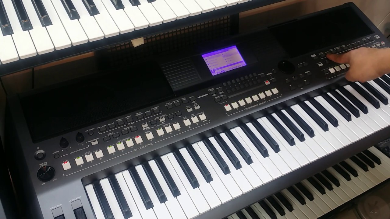 Yamaha psrs670/psr-s670 초기사용법 기본조작 정광악기사027437600 - YouTube