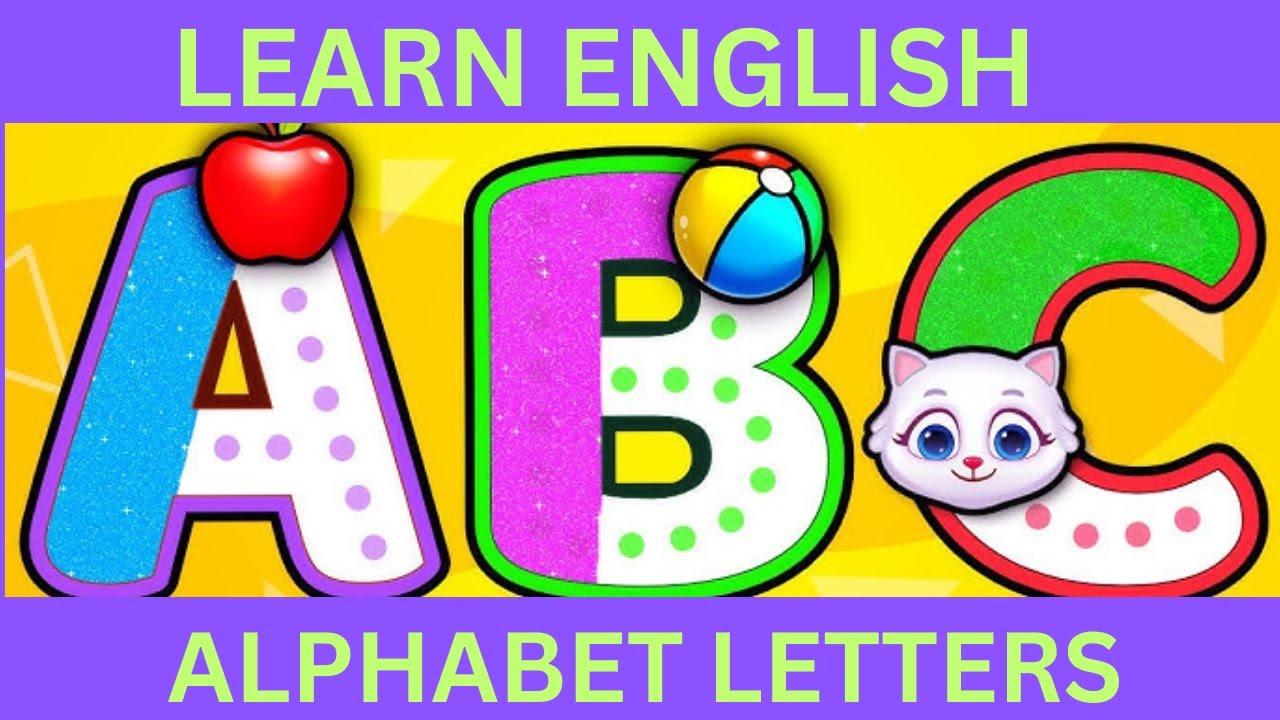 English alphabet letters A to Z and object names - YouTube