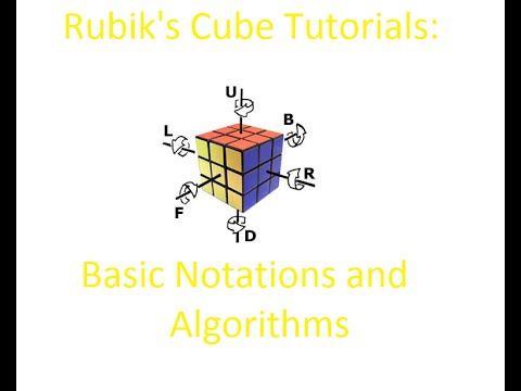 Rubik's Cube Tutorials: Notations and Algorithms - YouTube