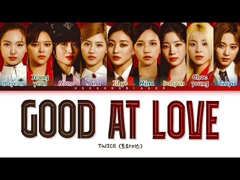 TWICE Good at Love Lyrics (トゥワイス Good at Love 歌詞) [Color Coded Lyrics Kan/Rom/Eng]