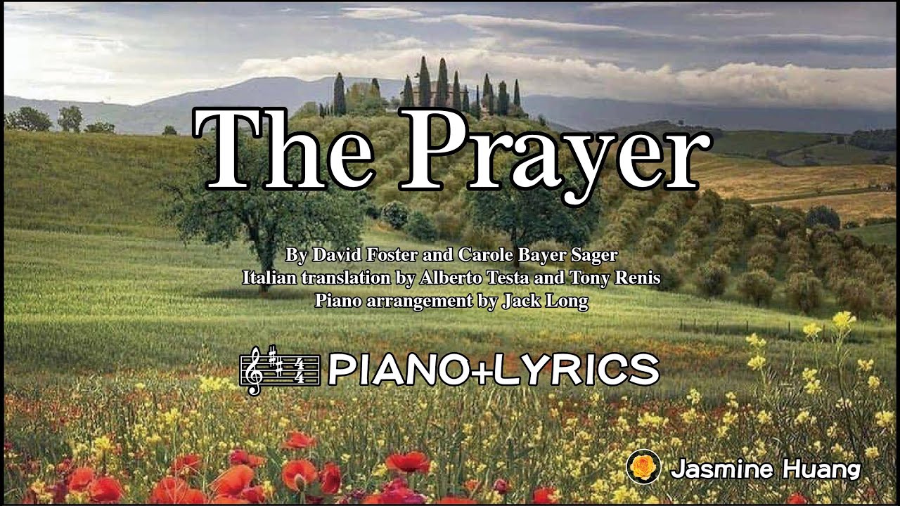 The prayer (D major) Piano & Lyrics - YouTube