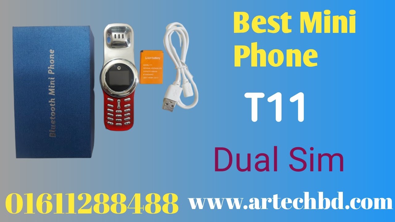 T11 Mini Button Phone Dual Sim | AR TECH BD | Bangla Unboxing Review ...