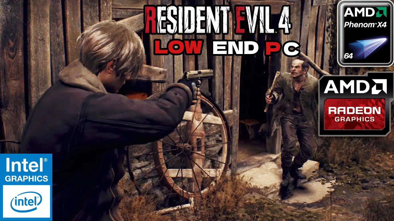 RESIDENT EVIL 4 REMAKE on Low End Pc (AMD Phenom X4 & Radeon R5 ...