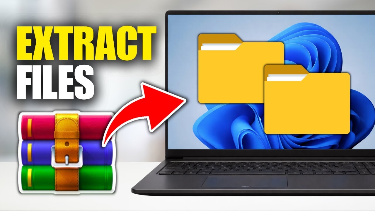 How To Extract Files With WinRAR (Windows 11) - YouTube