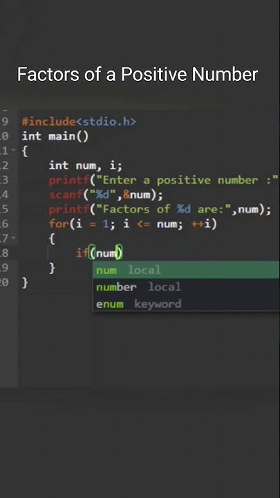 Factors of a Positive Integer |Computer Skills 53 | - YouTube