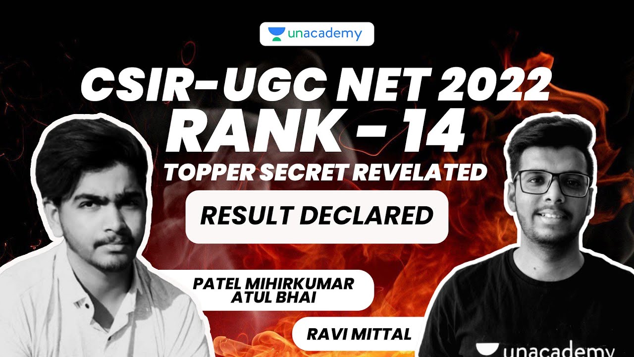 AIR-14 | CSIR-UGC NET 2022 | Topper's secrets revealed | Ravi Mittal ...