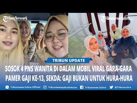 Sosok 4 PNS Wanita Pemkot Jambi di Dalam Mobil Viral Gara-gara Bicarakan Gaji ke-13