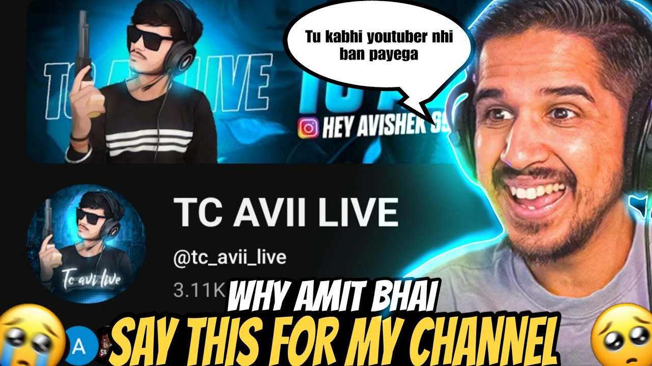 AMIT BHAI RAID ON MY CHANNEL AND SAY THIS!! 😭 @DesiGamers_ - YouTube