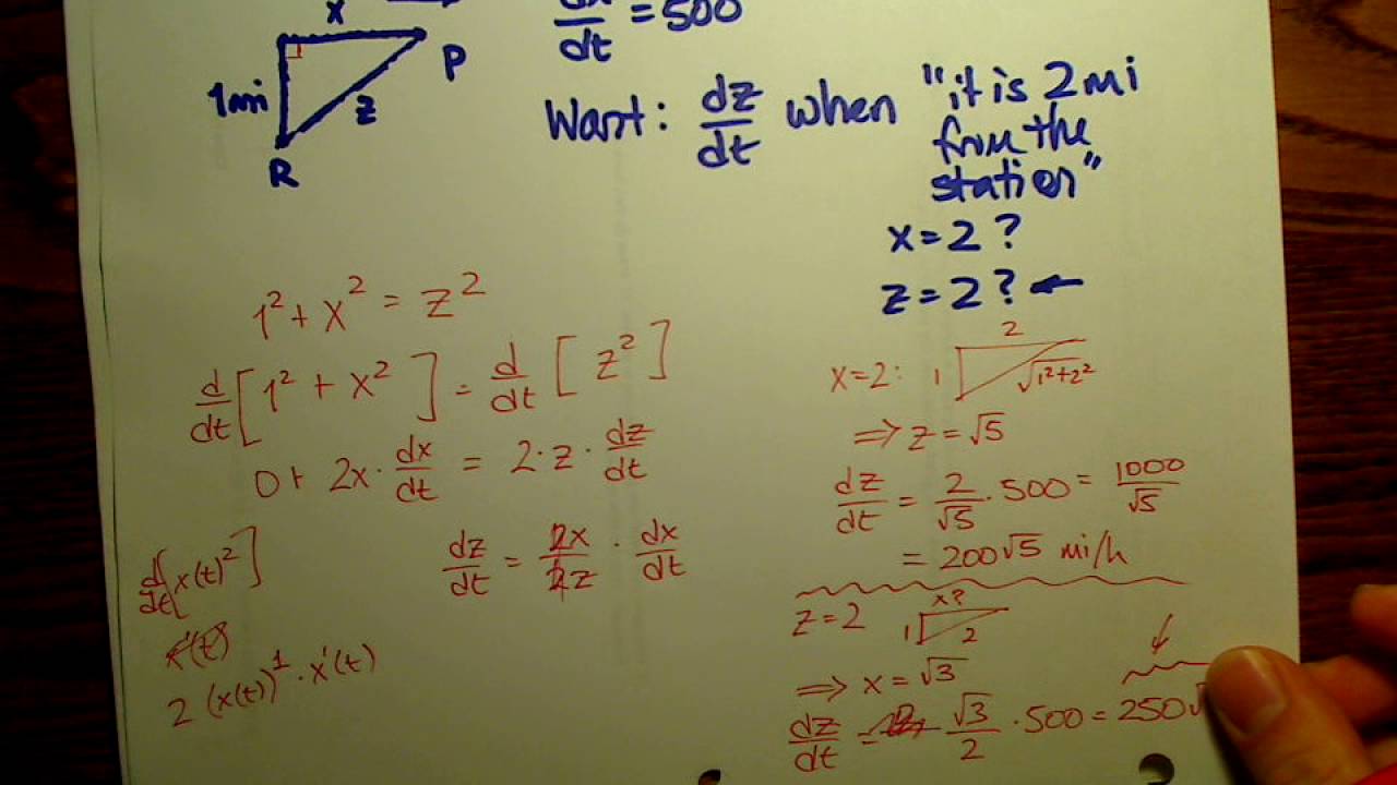 Related Rates - Plane and Boat - YouTube