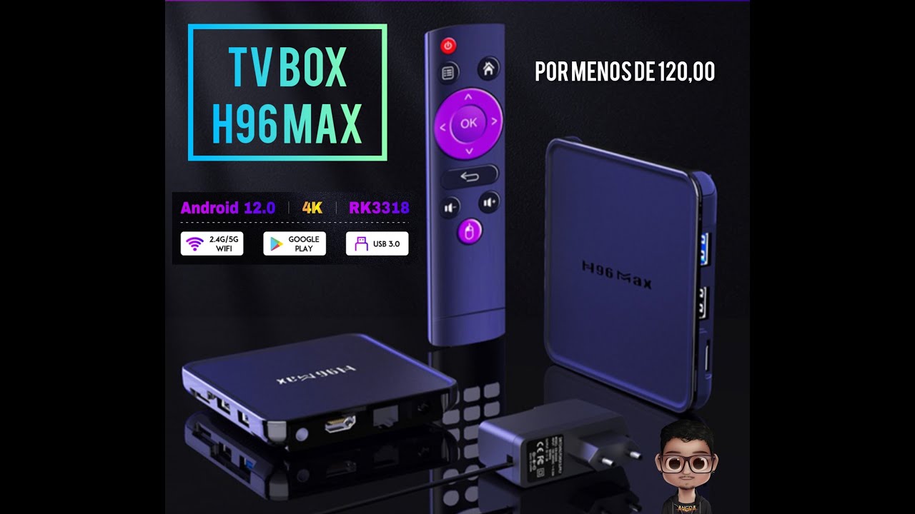 TV BOX Boa e Barata - H96 MAX V12 - Aliexpress - Unboxing e Primeiras ...