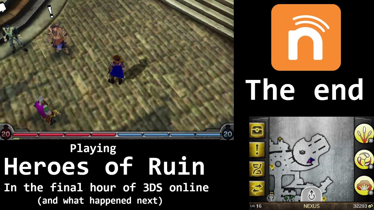 The last Heroes of Ruin lobby- 3DS online final hour [+ Recap of what ...