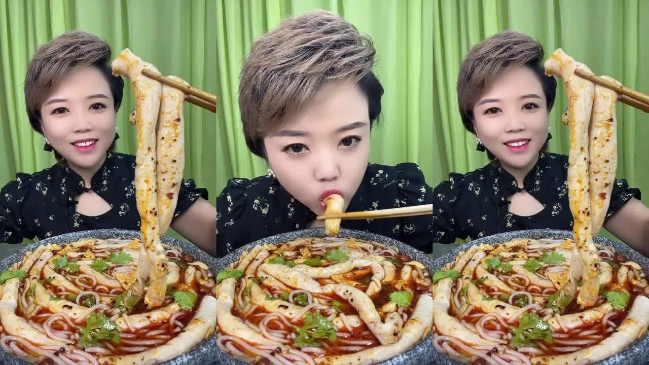 ASMR MUKBANG | Crispy pork cutlet, king fried shrimp, cheese ball ...