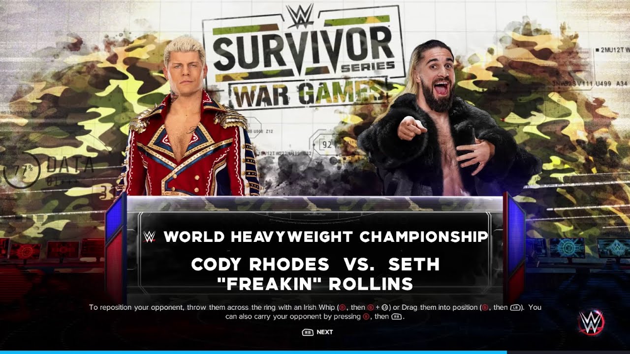 Seth 'Freakin' Rollins vs Cody Rhodes | World Heavyweight Championship ...