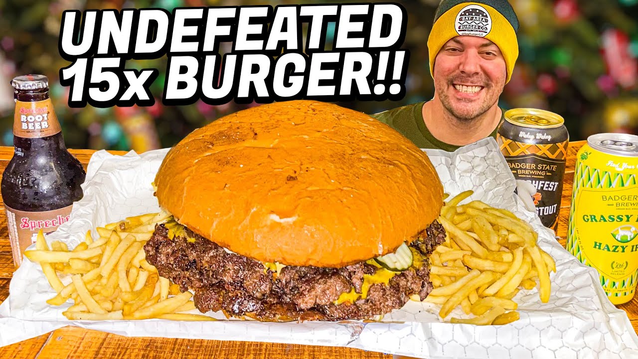 Undefeated Supersized Smash Burger Challenge in Green Bay, Wisconsin ...