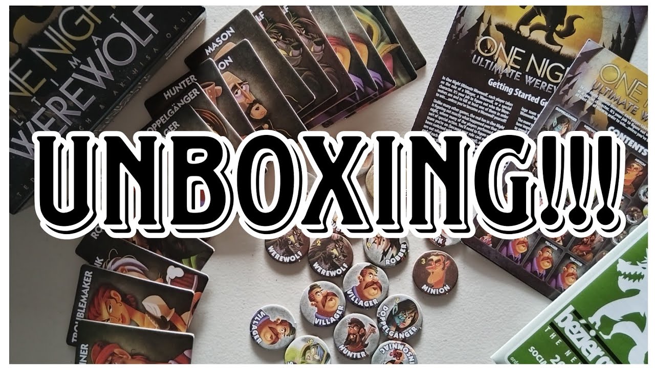 Unboxing of One Night Ultimate Werewolf | Card Games - YouTube