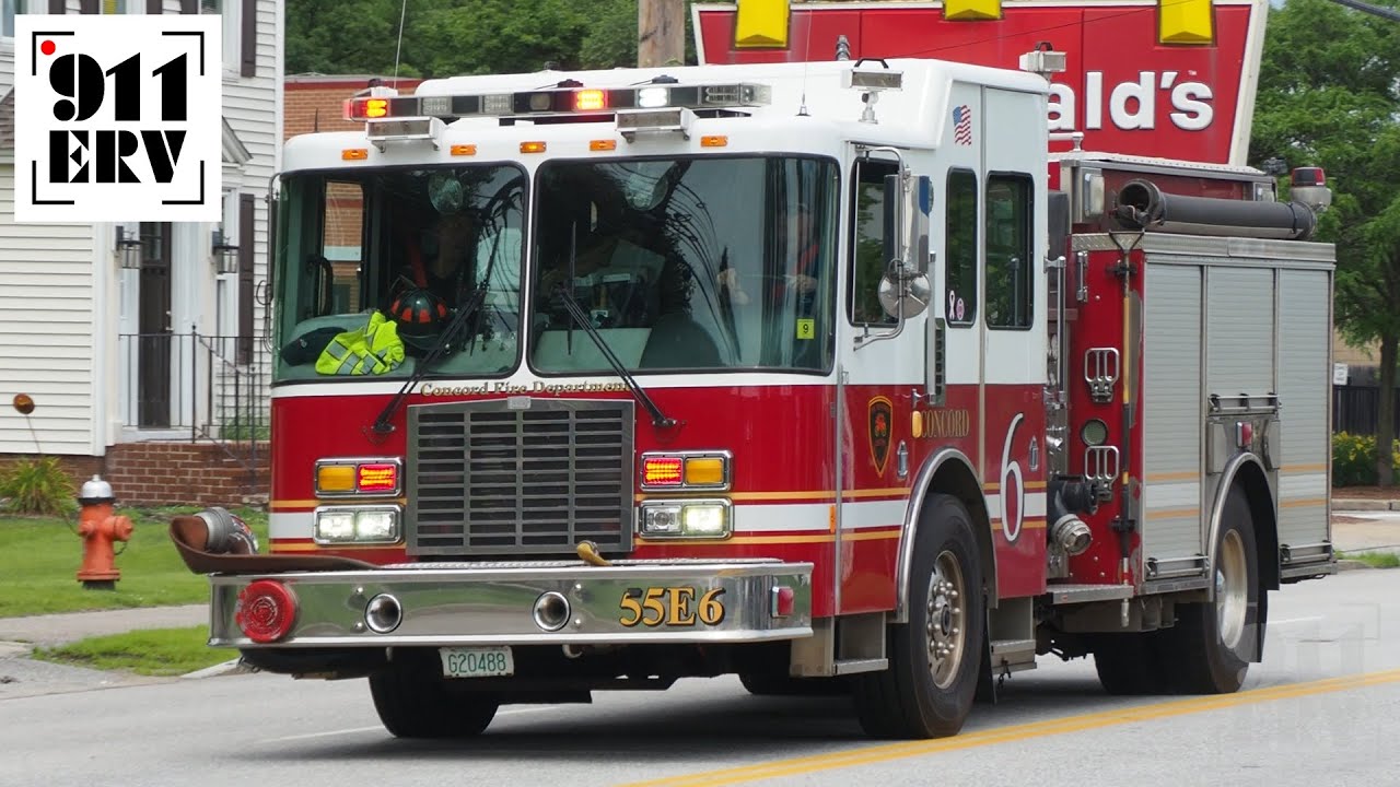 Concord Fire Truck Responding | Engine 6 - YouTube