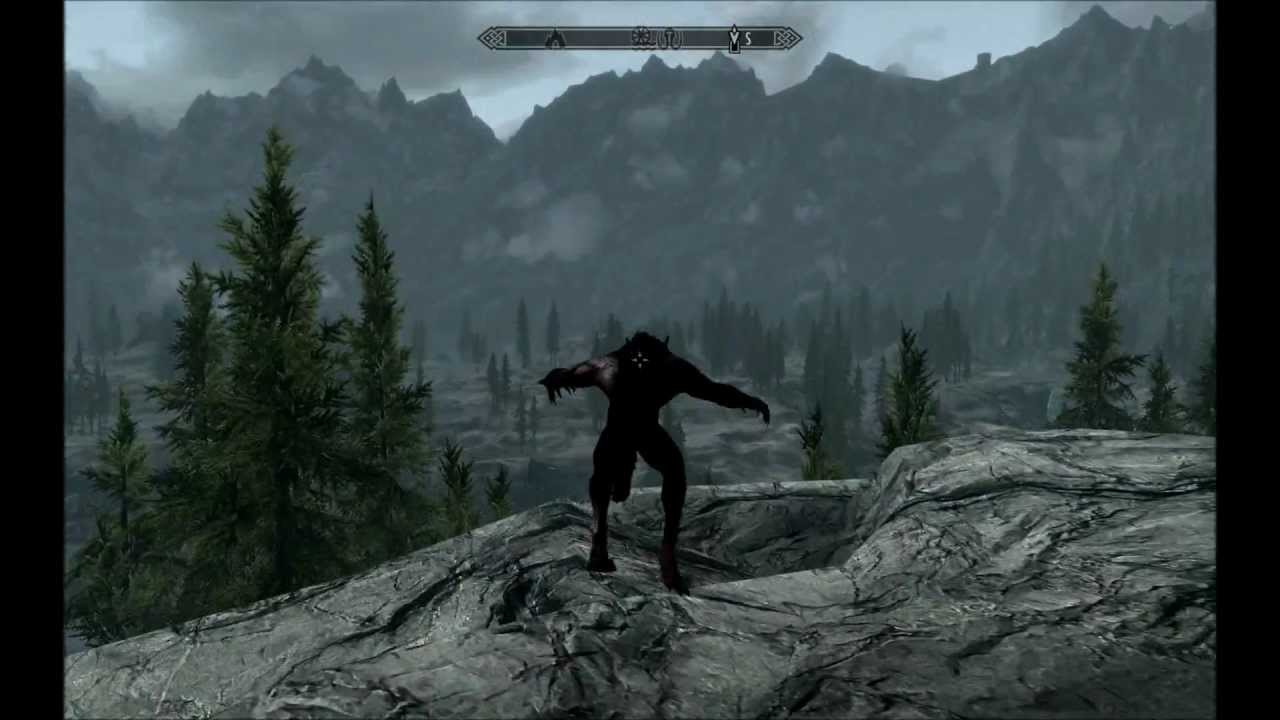 The Elder Scrolls V: Skyrim Werwolf Verwandlung HD 1080p - YouTube