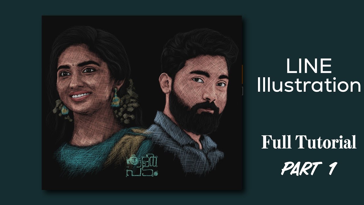 PART 1 | Aswin Jose | Colour Padam Short Film | Line illustration ...