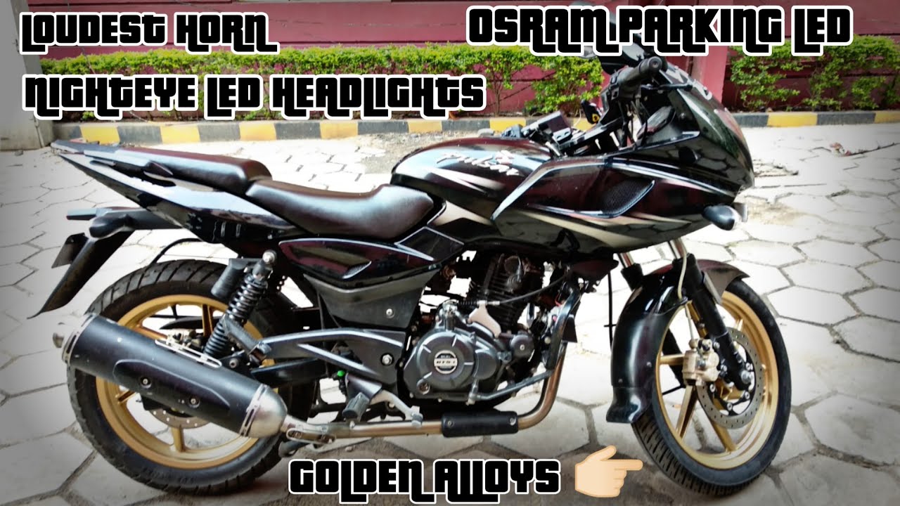 BEST MODIFIED PULSAR 220 2016 BS3|WALKAROUND| GOLDEN ALLOYS|FLIP KEYS ...