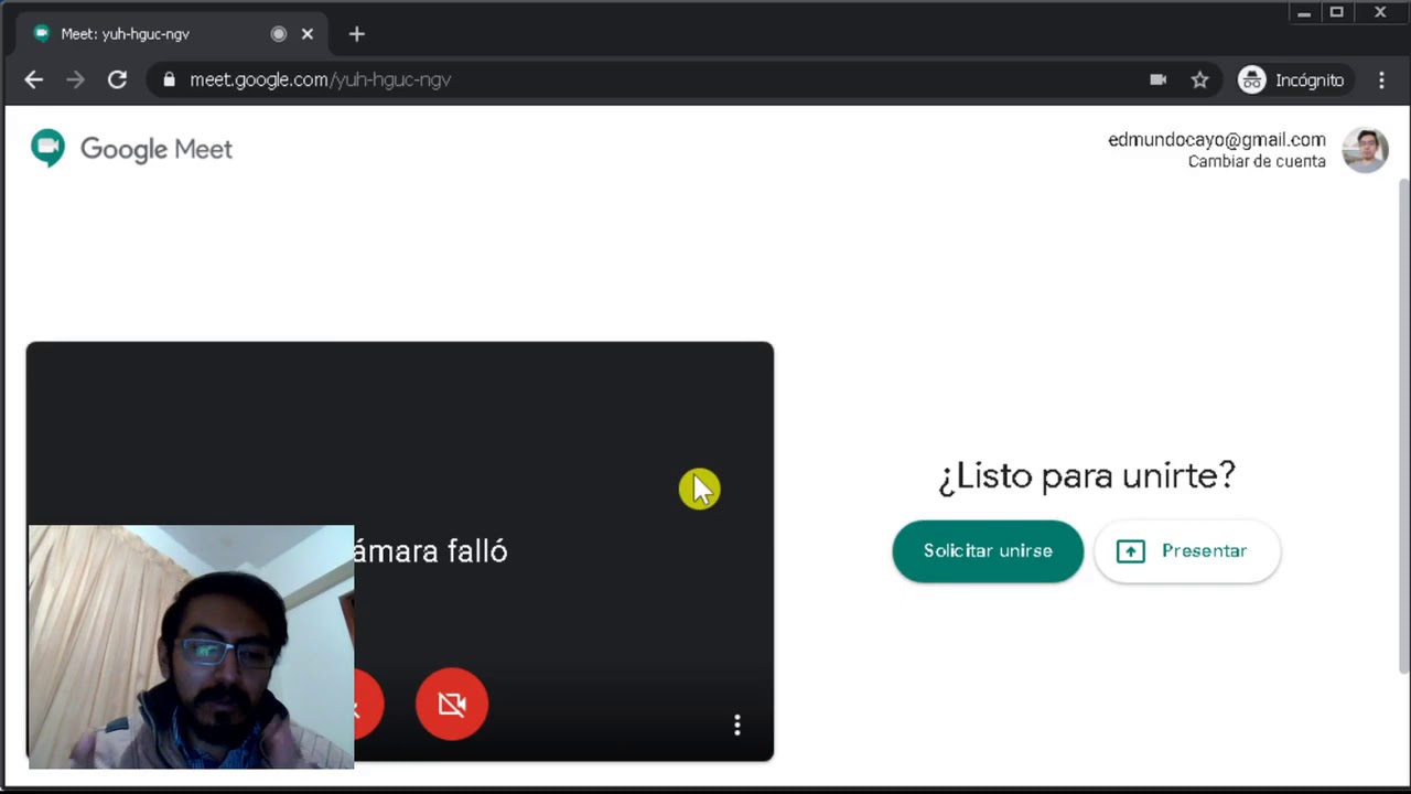 Error Google Meet se queda en la pantalla Solicitando unirse SOLO ...